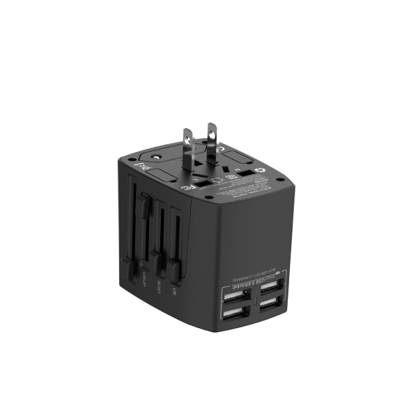 Budi 4 Usb Global Travel Charger - BaduDeal